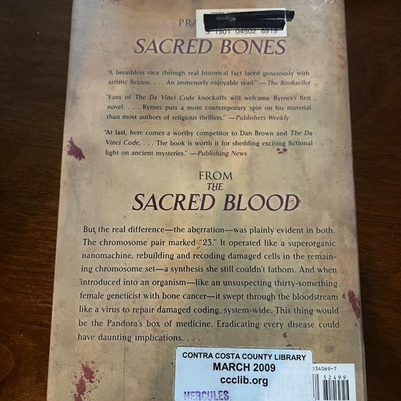 Other | Sacred Blood By Michael Byrnes First Edition | Poshmark